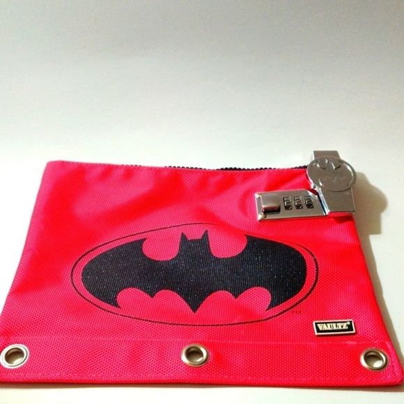 DC Comics | Bags | Batman Pink Vaultz Money Bag With Metal Lock | Poshmark